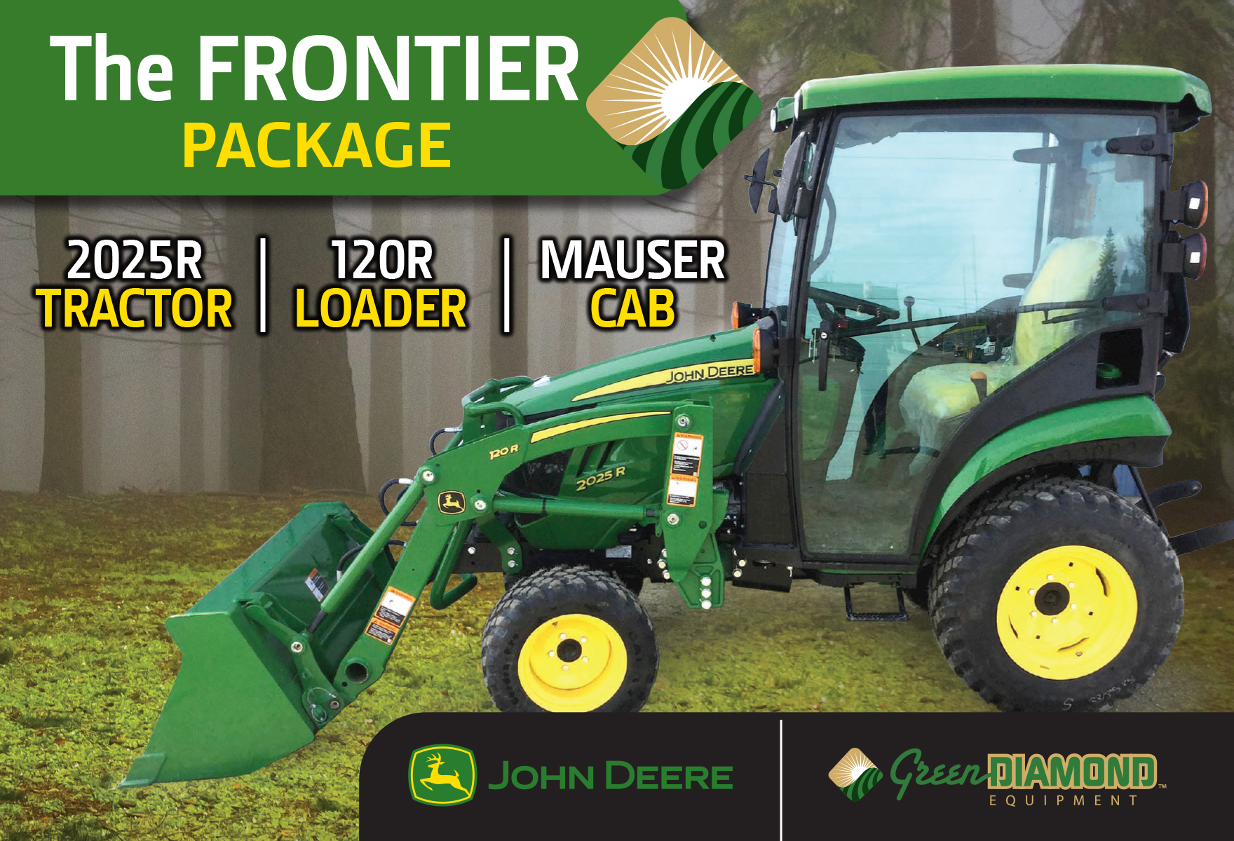 John Deere 2025R, 2032R & 2038R Packages | Green Diamond Equipment